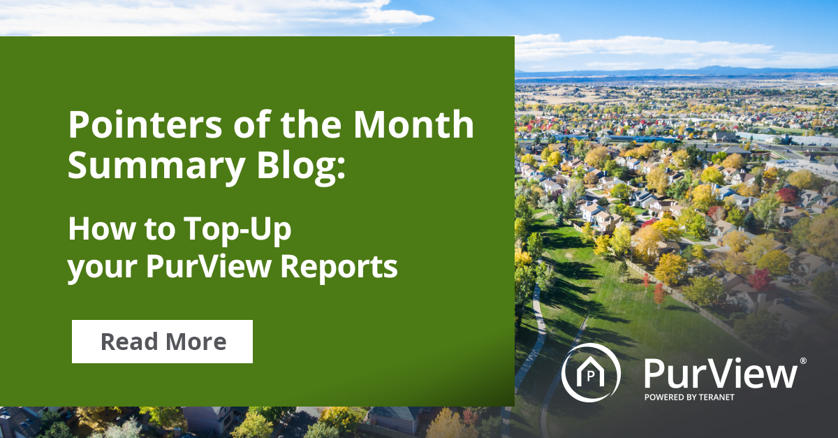 PurView pointer of the Month: How to top-up your PurView reports